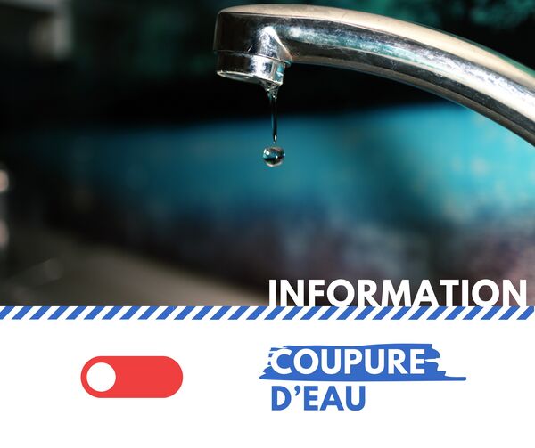Information coupure d'eau